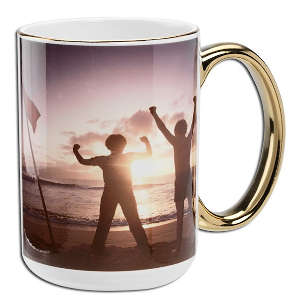 15oz Premium Mug – Gold Rim