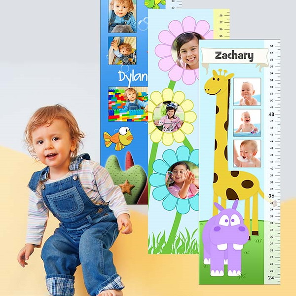 Custom Photo Growth Charts | Personalized Height Chart | RitzPix